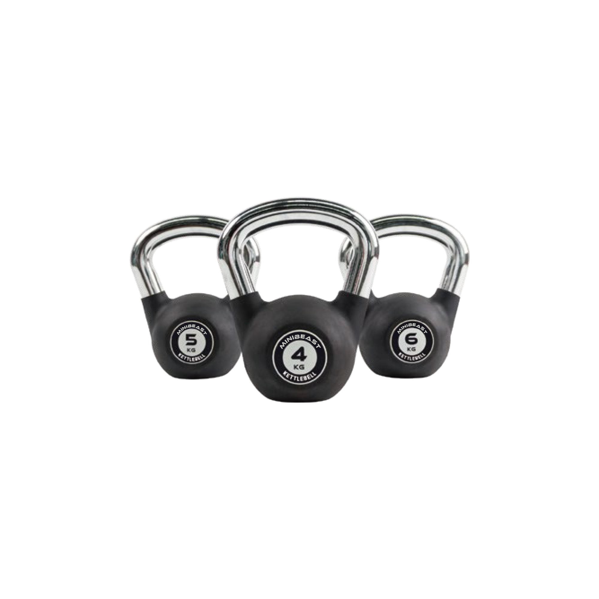 Dumbbell / Kettlebell - Black Rubber Coated – MiniBeast Enterprises, LLC