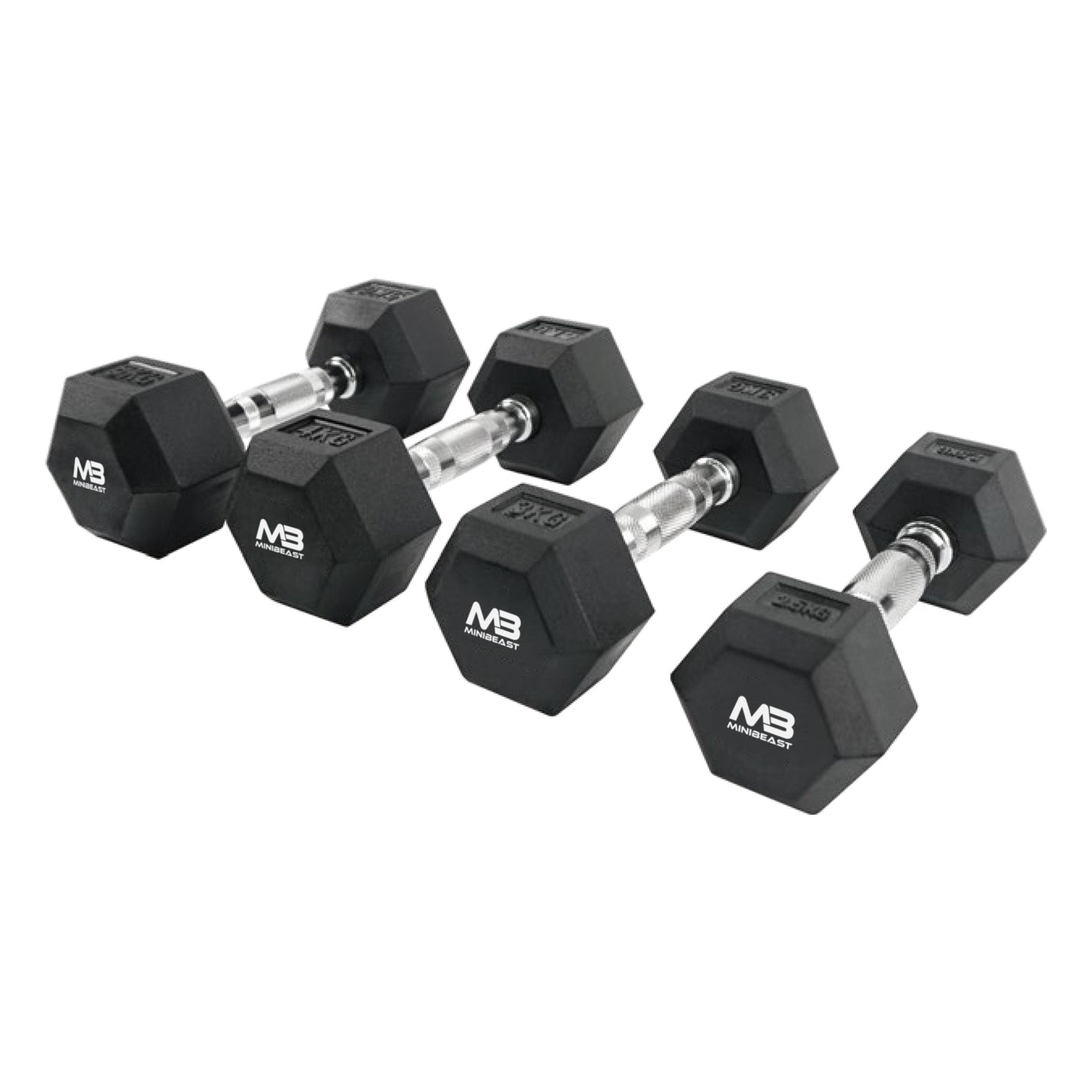 MB Rubber Hex Dumbbell – MiniBeast Enterprises, LLC