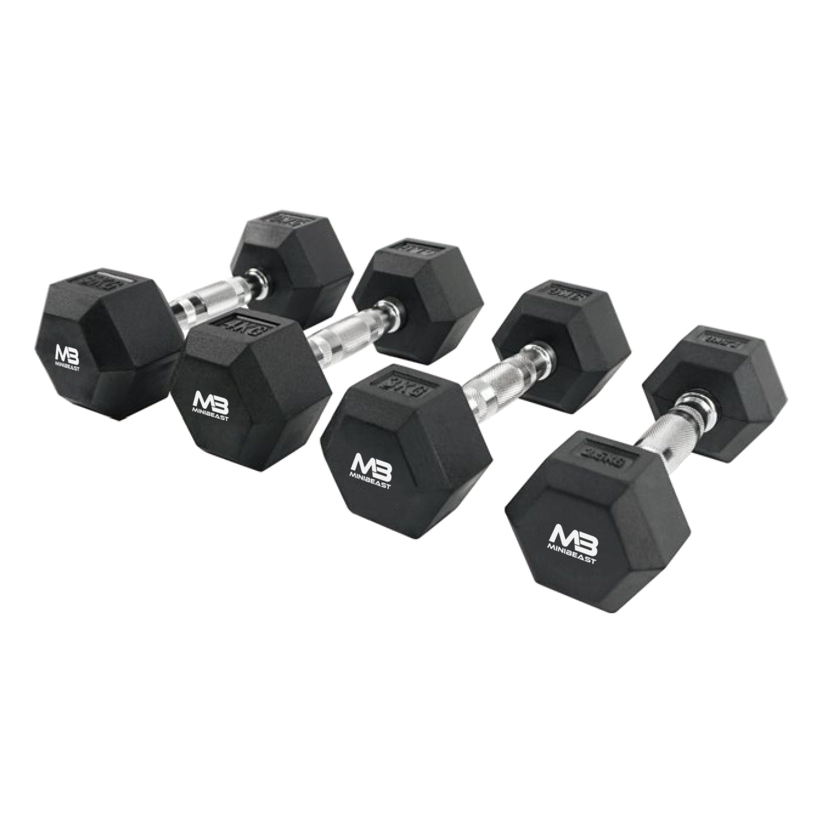 MB Rubber Hex Dumbbell – MiniBeast Enterprises, LLC